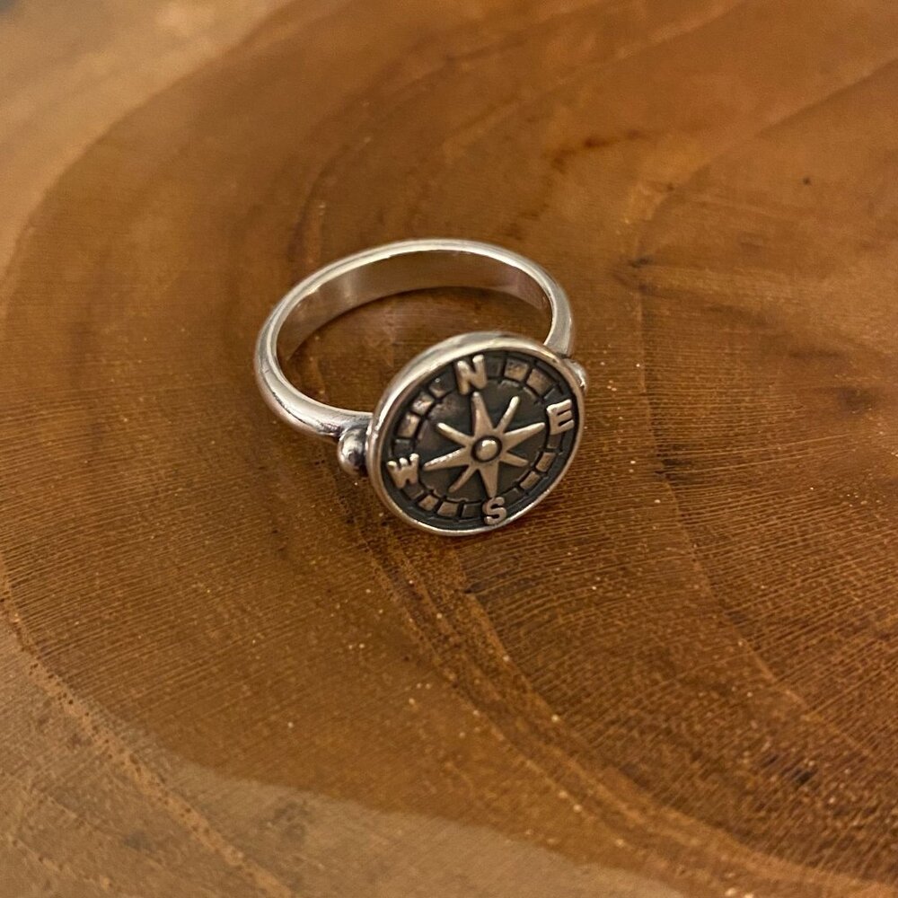 Retired James Avery Life's Journey Compass Ring, Size… - Gem